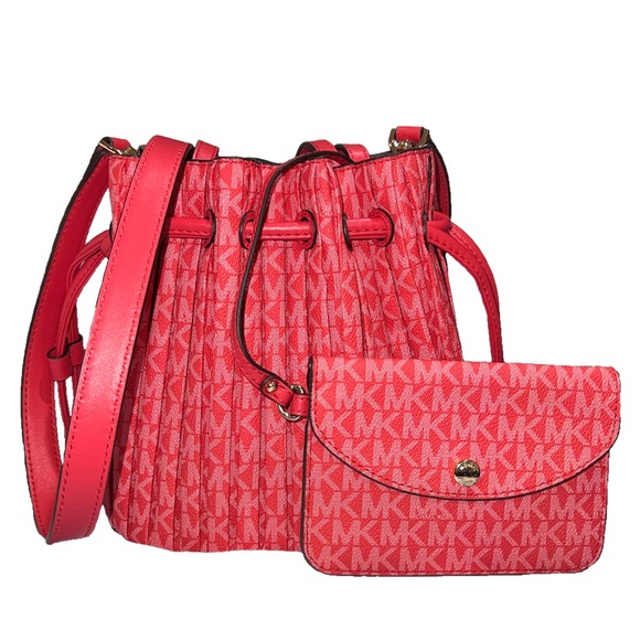 Michael Kors | Bags | Rare Michael Kors Willa Xs Pleated Monogram Tote ...